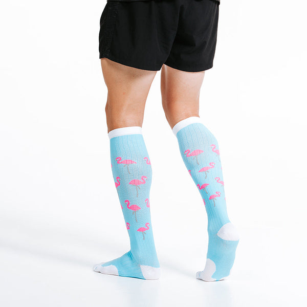 Pro Compression Marathon Socks, Flamingos