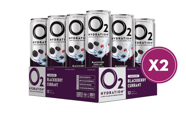 O2 Oxygenated Sport Recovery Drink - Blackberry Currant | Again Faster