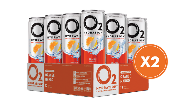 O2 Oxygenated Sport Recovery Drink - Orange Mango | Again Faster