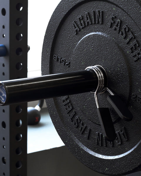 Spring Collar Pair - Easy to Use Barbell Collars | Again Faster